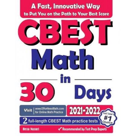 CBEST Math in 30 Days: The Most Effective CBEST Math Crash Course ...