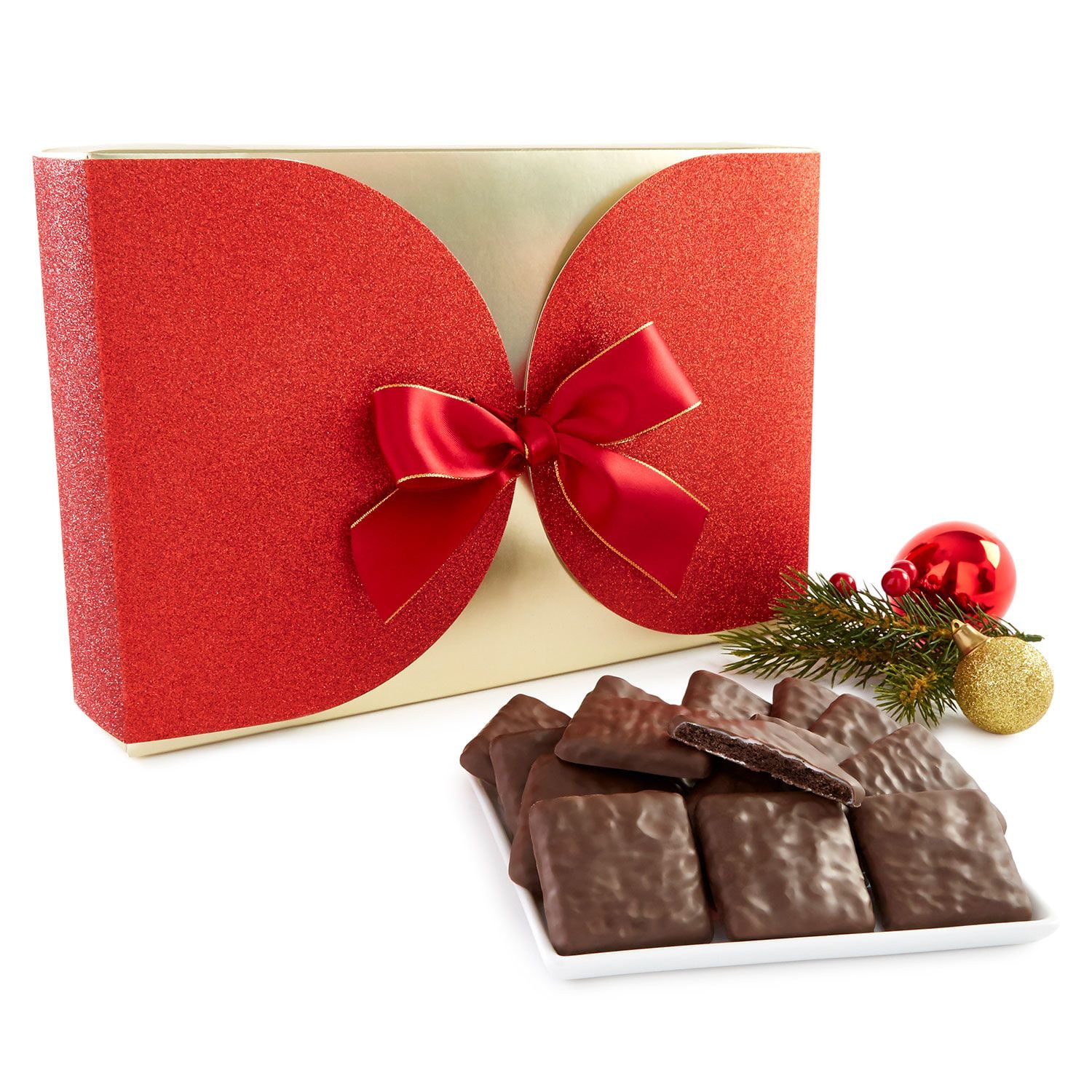 Harry & David Decadent Fudge Mint Cookies (2 lbs 5.6 oz), Red Box ...