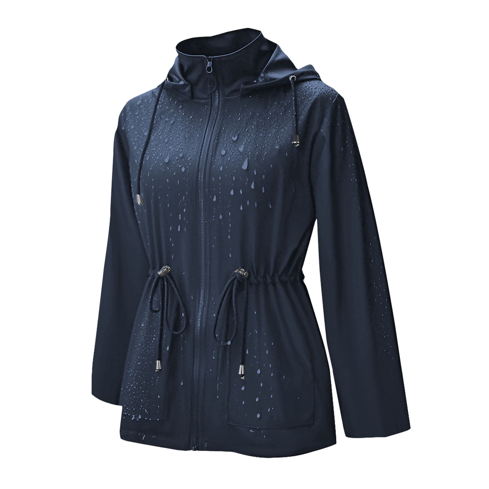 Click here for Aunvito Womens Waterproof Windbreaker Hooded Long... prices