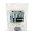 Black Stem Champ Flutes Clear 10 Pc - Party Supplies - 10 Pieces ...