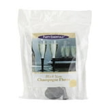 Black Stem Champ Flutes Clear 10 Pc - Party Supplies - 10 Pieces ...