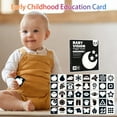 Sioweci 1 Box Baby Black White Cards Infants High Contrast Flash Card 0 ...