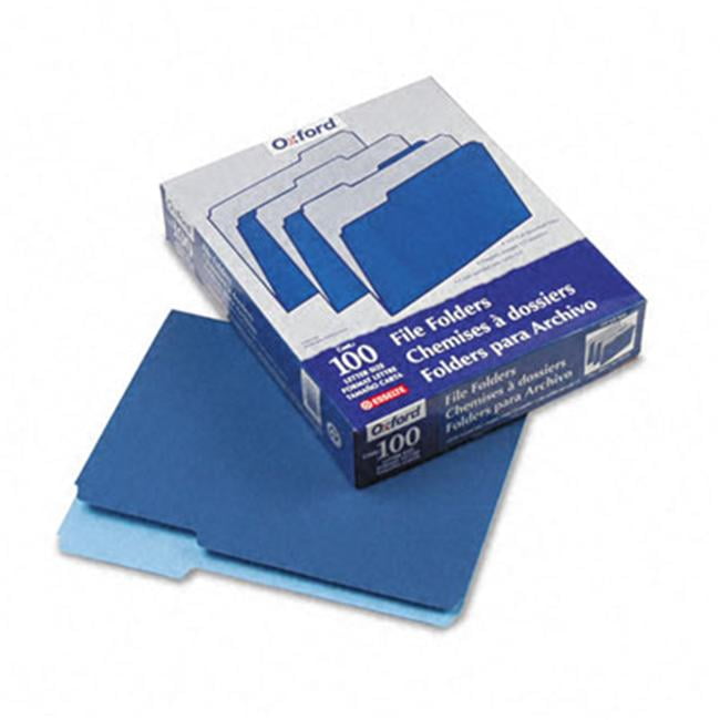 Pendaflex Two-Tone File Folder- Navy Blue/Light Navy Blue - 100/Box ...