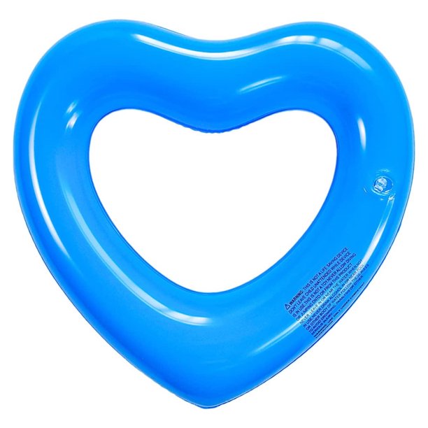 Inflatable Swim Rings, Heart Shaped Swimming Pool Float, Water Fun ...