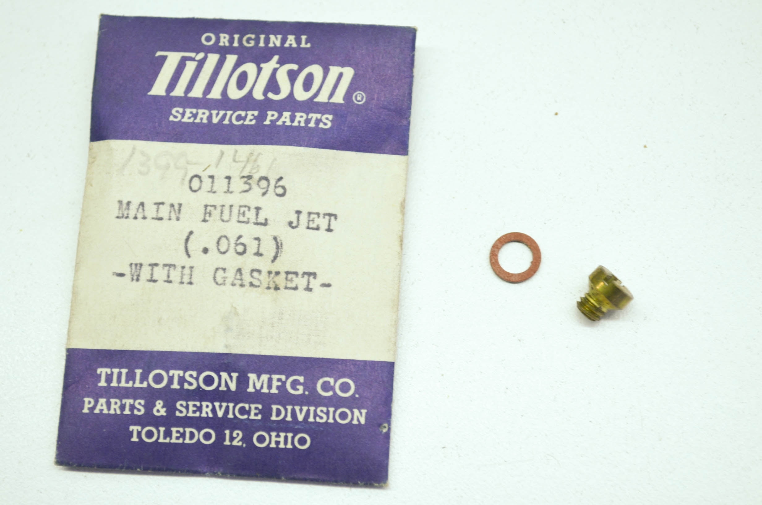 Tillotson 11396 Main Fuel Jet NOS - Walmart.com