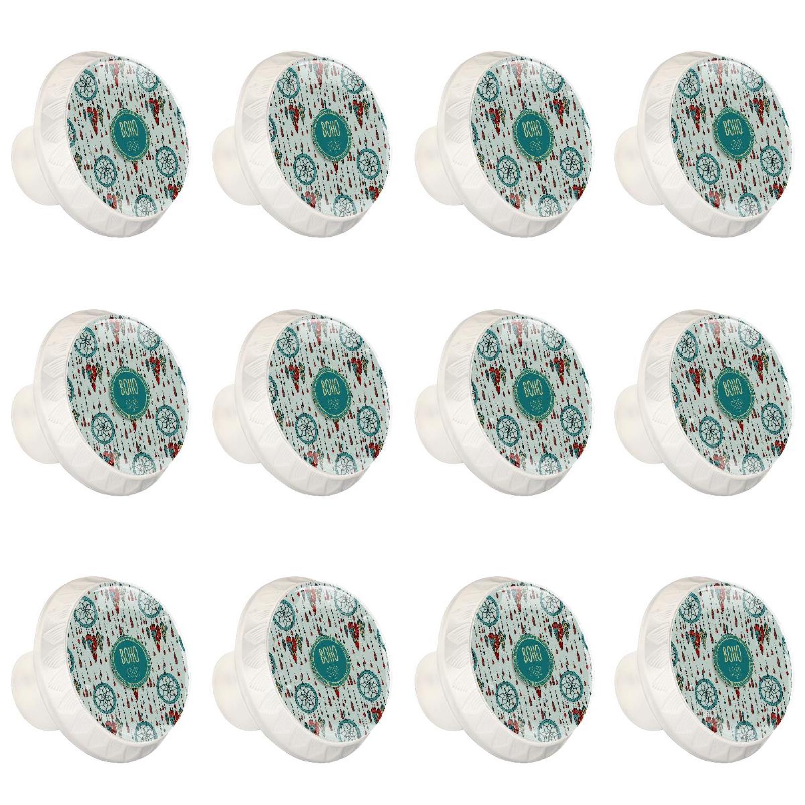 12 Pcs Bohemia Boho Indian Knobs for Kitchen Cabinet Cupboard Dresser ...