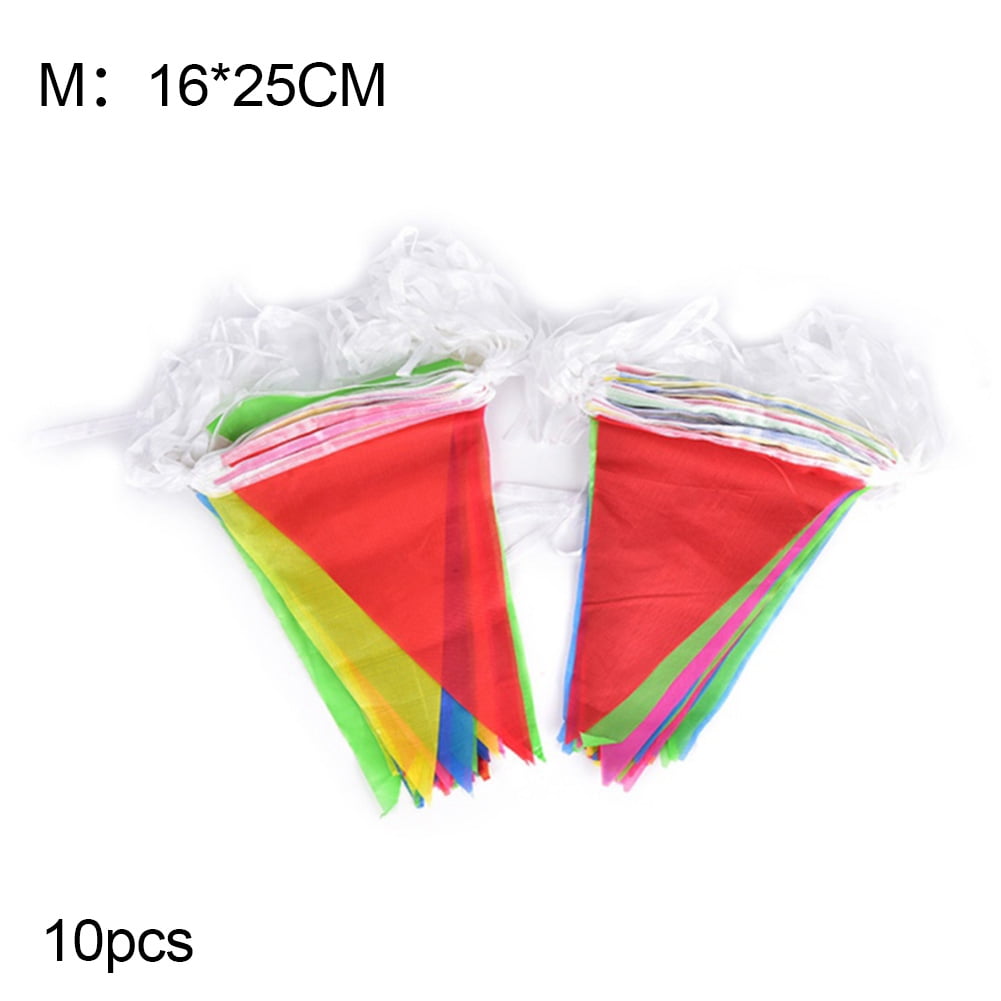 Colorful Flag Pennants Multicolor Rainbow Pennant Banner Nylon Cloth ...