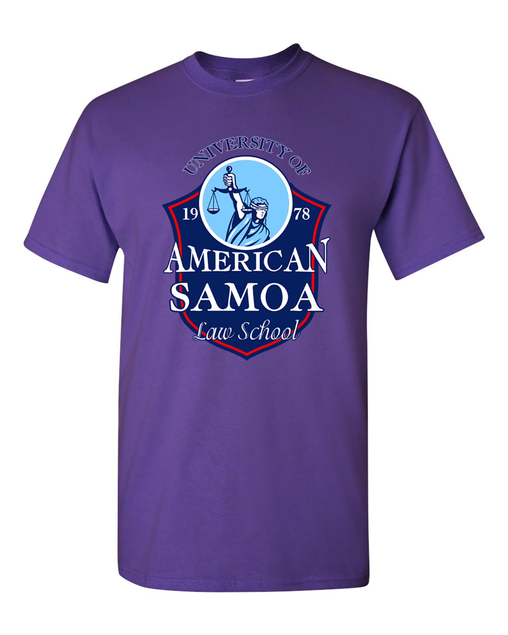 University of American Samoa Law School Funny Parody DT Adult T-Shirt ...