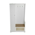 70" Wardrobe Closets with Shoe Storage Bench & Coat Rack, Entryway Hall ...