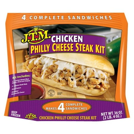 J.T.M. Chicken Philly Cheese Steak Kit, 36 oz - Walmart.com
