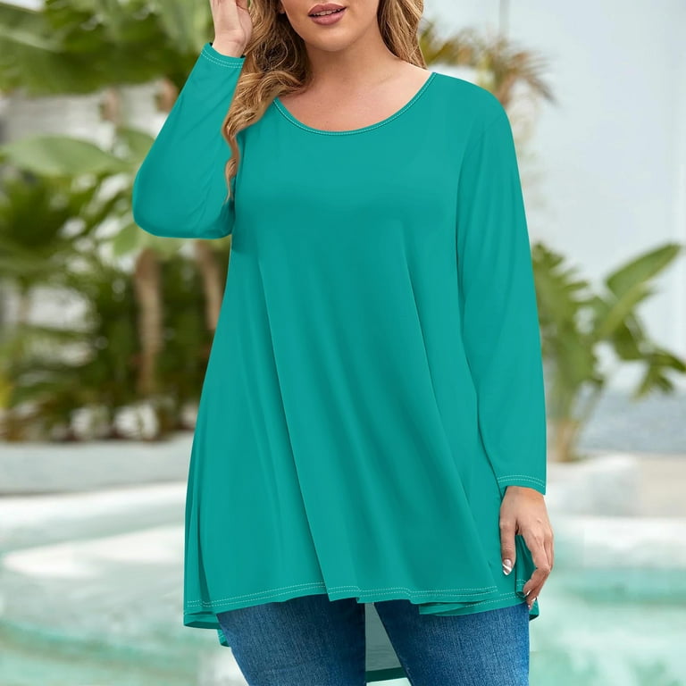 Turquoise Blouse Plus Size