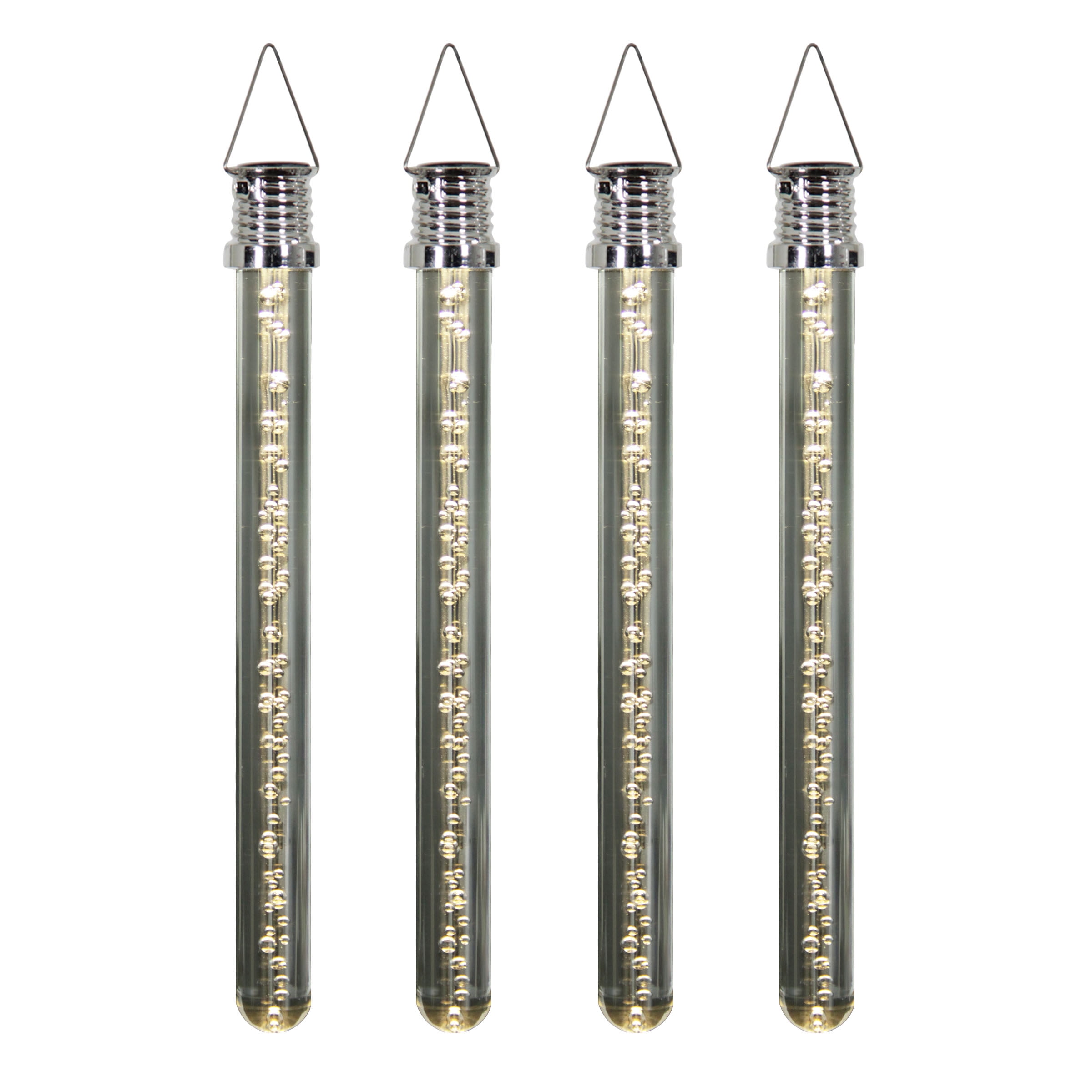 Exhart Solar Acrylic Bubble Stick with Warm White LED Light, Set of ...