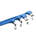 90 Degree Right Left Angled USB3.0 Extension Cable A Male to Female ...