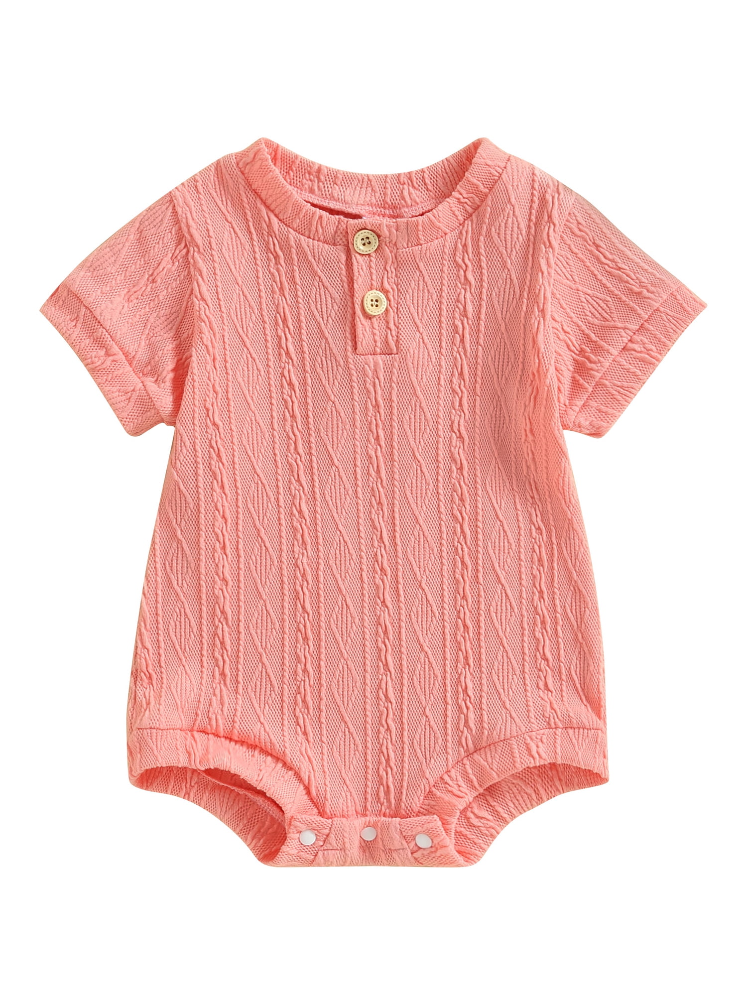 Bagilaanoe Newborn Baby Girl Boy Rompers Short Sleeve Bodysuits 3M 6M 9M 12M 18M Infant Casual ...