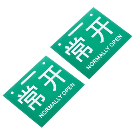 Valve Identifier Tag, 2 Pack Plastic "Normally Open" Valves Status ...