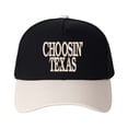 CHOOSIN' TEXAS Letter Embroidered Color Block Trucker Hat Unisex ...