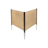 Enclo Lincoln Cedar Color Outdoor No Dig WoodTek Vinyl Privacy Screen ...