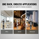 SKYSHALO Collapsible Literature Rack, Dual-Sided 6-Slot Leaflet Holder ...