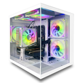 Suevery Gaming PC Desktop, AMD Ryzen 5 5500, Radeon RX 6500XT 4GB, 1TB ...