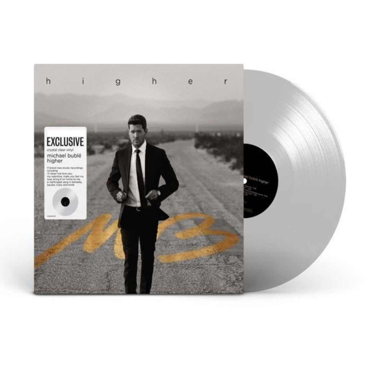 Michael Buble - Higher Exclusive Crystal Clear LP Vinyl - Walmart.com