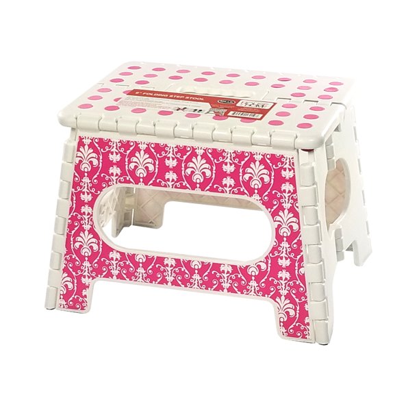 9" Folding Decorated Step Stool - Walmart.com