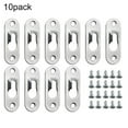 MYG 10X Heavy Duty Keyhole Picture Frame Hangers Two Hole Hanging ...