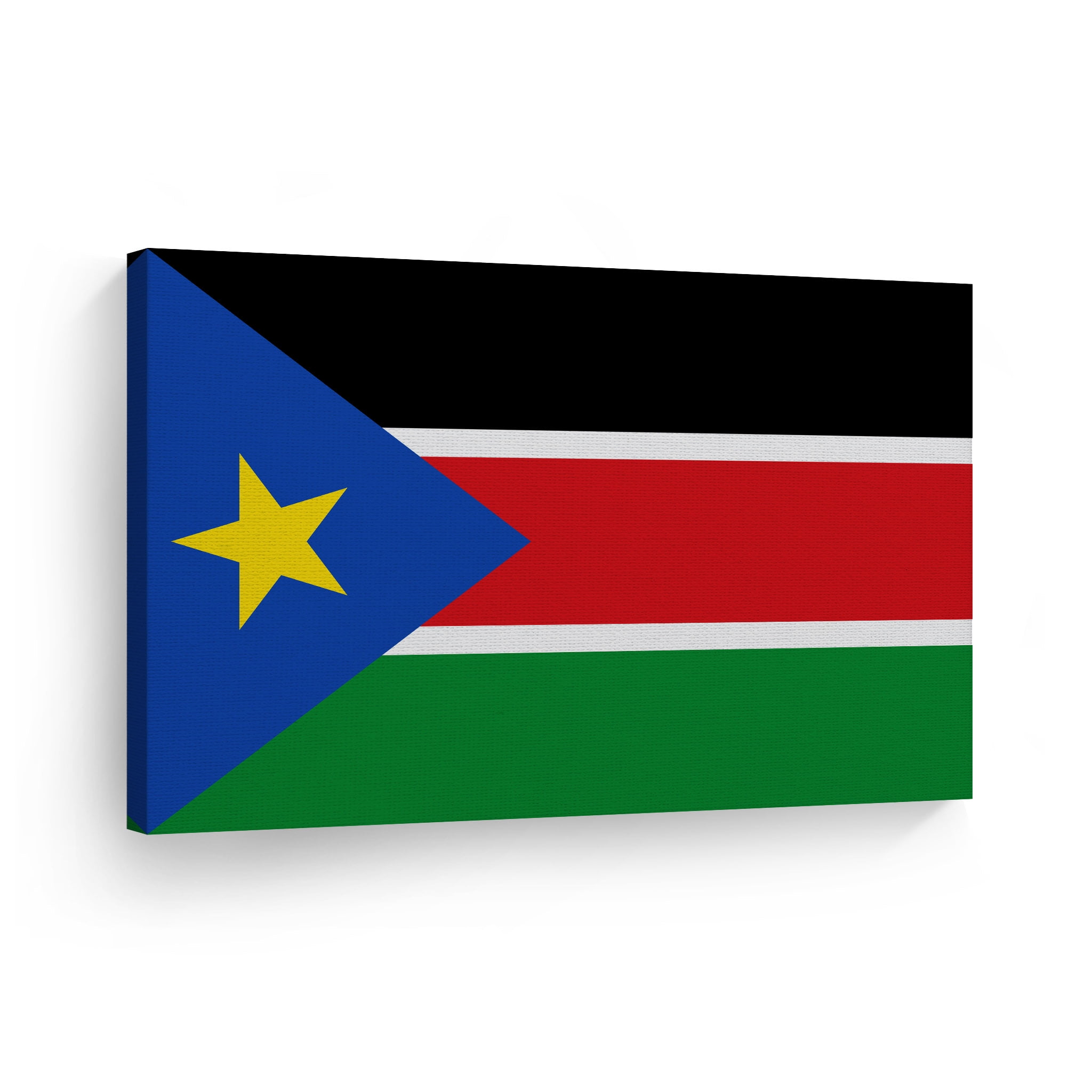 Smile Art Design South Sudan Flag Canvas Wall Art Print Country Flags ...