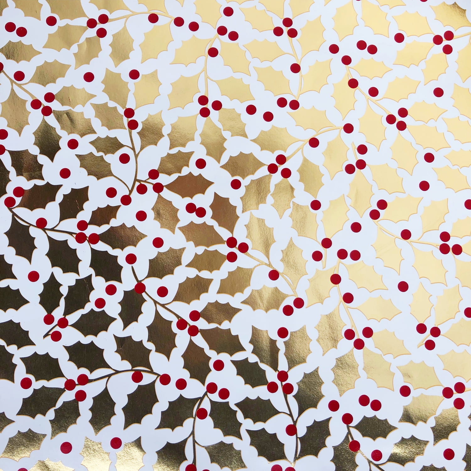 JAM Paper Industrial Bulk Wrapping Paper, 1/Pack, Elegant Holly Gift ...