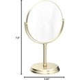 Basics Tabletop Magnifying Mount Vanity Round Mirror, 1X/5X ...