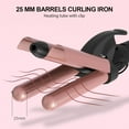 Lura Ceramic 3 Barrel Curling Iron 1 Inch Hair Waver, Adjustable Temperature, Dual Voltage ...