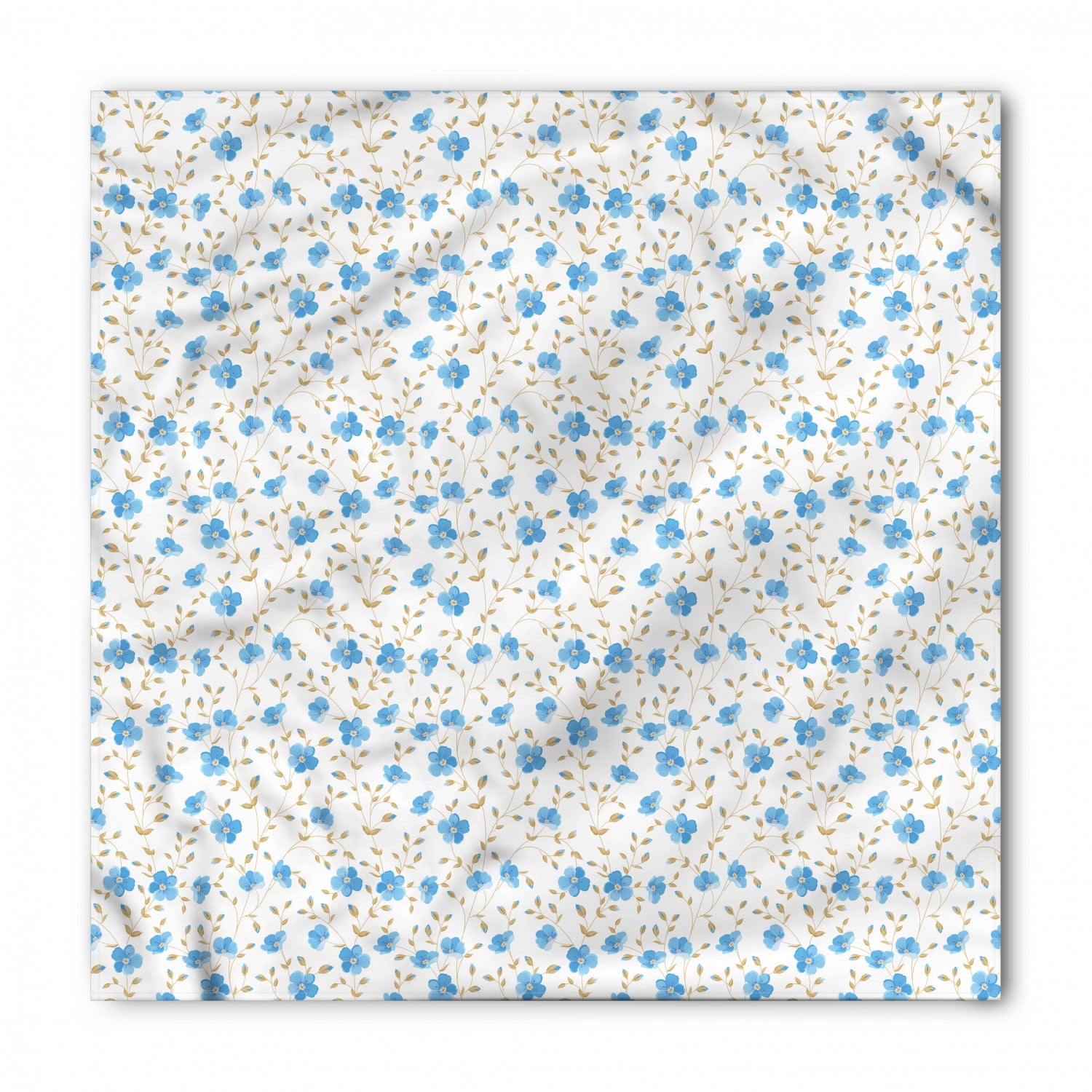 Flower Bandana, Field Flowers Swirls, Unisex Head and Neck Tie, by ...