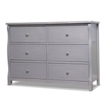 Sorelle Princeton Elite 6-Drawer Double Dresser with Anti-Tip Kit ...