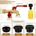 FJSHN-IBC Tote Hose Adapter Dual Outlet Faucets 275-330 Gallon IBC Tote ...