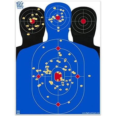 Big Dawg Targets - 18 X 24 Inch Triple Silhouette Reactive Splatter Target - 50 Pack | Walmart ...