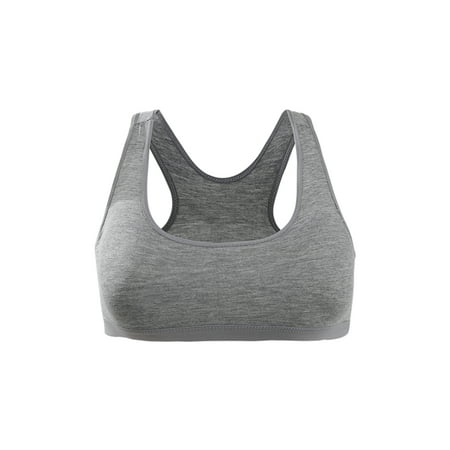 Allegra K Women's Pullover Wire Free Racerback Removable Pads Bra ...