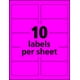 Avery 2"x 4" Neon Shipping Labels with Sure Feed, neon Pink labels for ...