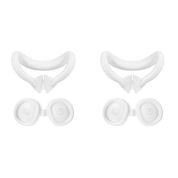 VR Silicona 2 en 1 Con Protector Lente para Meta Quest 3 () Blanco ...