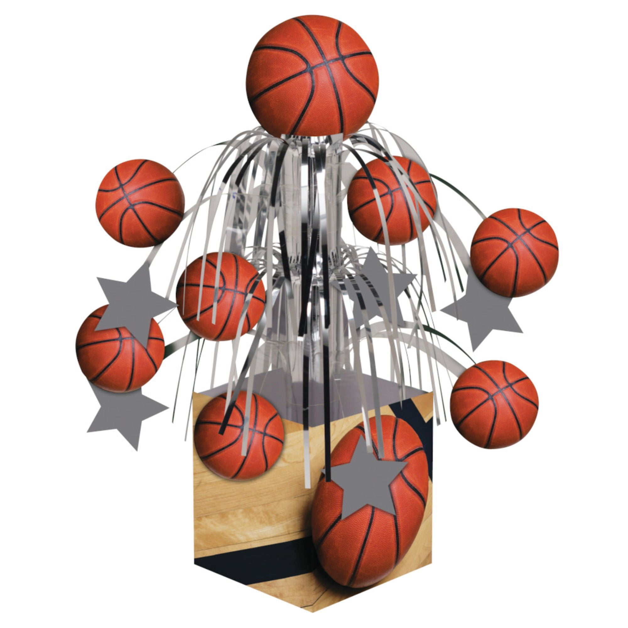 Paper & Party Supplies Party Supplies Five Piece Basketball Centerpiece ...