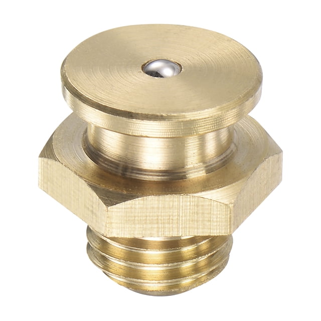 Uxcell M12x1.5 Male Thread Brass Push Button Grease Oil Cup - Walmart.com