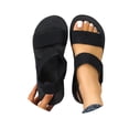 Bibifish Womens Flat Slide Sandals Minimal Dual Knit Strap Raffia Sole ...