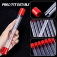 8pcs Empty Storage Tubes Clear 8.26 Inch Long ID 0.78 Inch Rigid ...