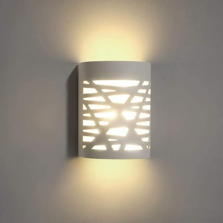 HUACA White Wall Sconce, LED Wall Sconce 9W 3000K Warm White Sconce ...