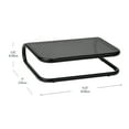 Mind Reader Metal Monitor Stand Set of 2, Desk Riser Organizer for ...