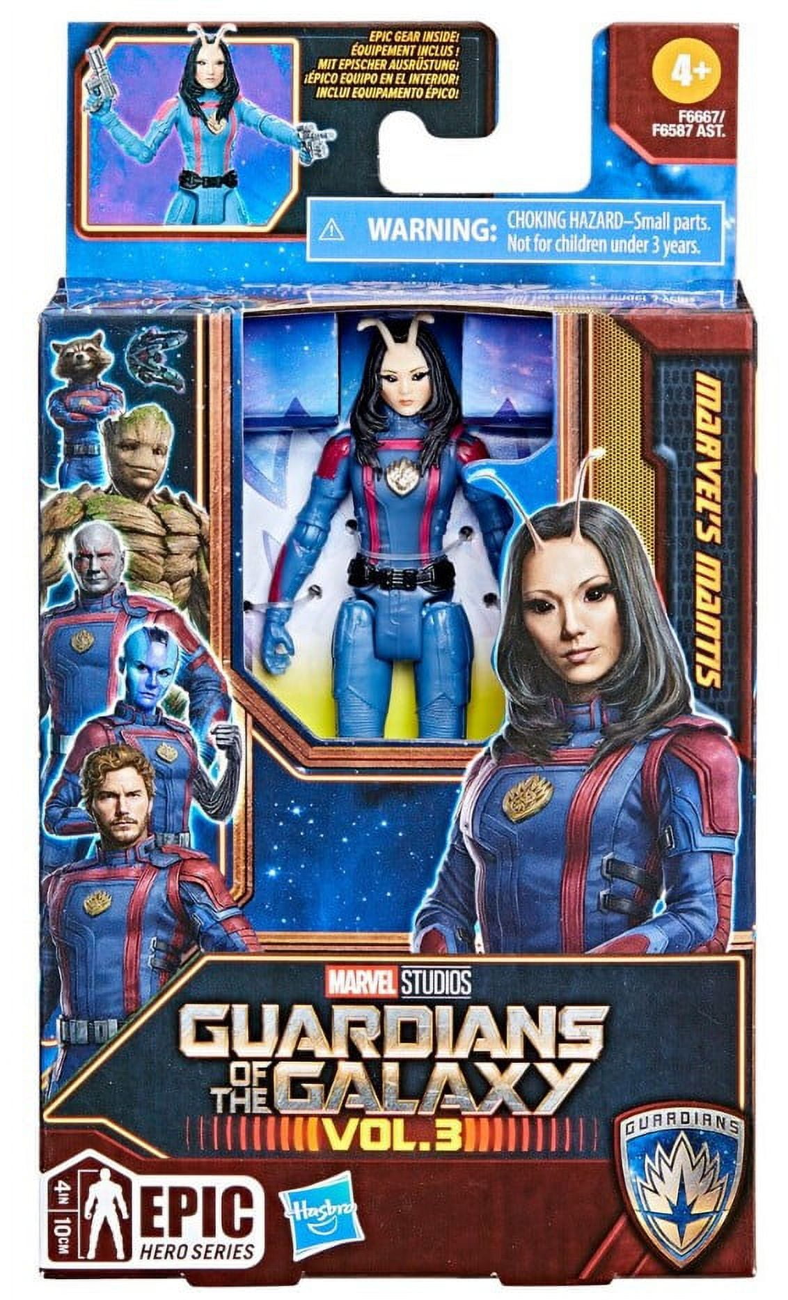 Marvel Studios Guardians of the Galaxy Vol. 3 Drax 4 Inch Action Figure with 9 Points of Articulation Epic Hero Series Walmart