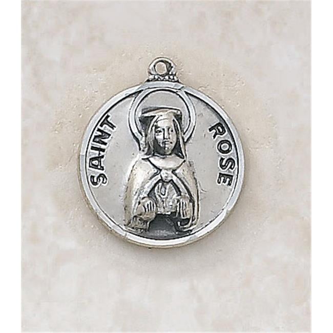SS729-48 Sterling Patron Saint Rose Medal - Walmart.com