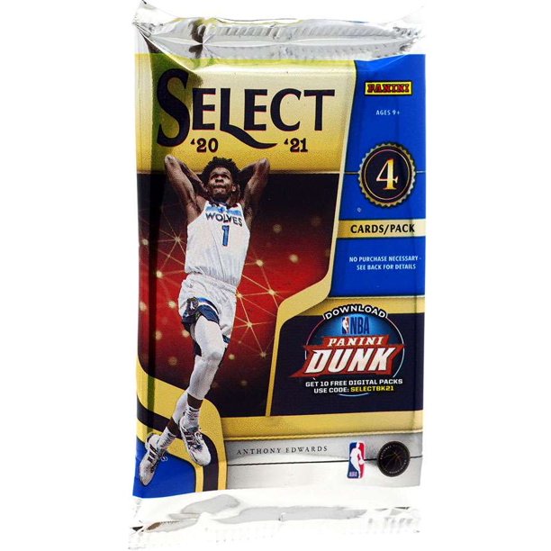 NBA Panini 2020-21 Select Basketball Trading Card MEGA Box Pack (4 ...
