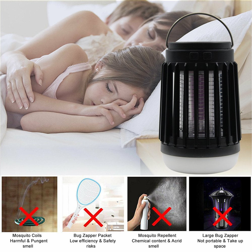 CNKOO Solar Bug Zapper for Outdoor and Indoor, Waterproof Insect Fly ...