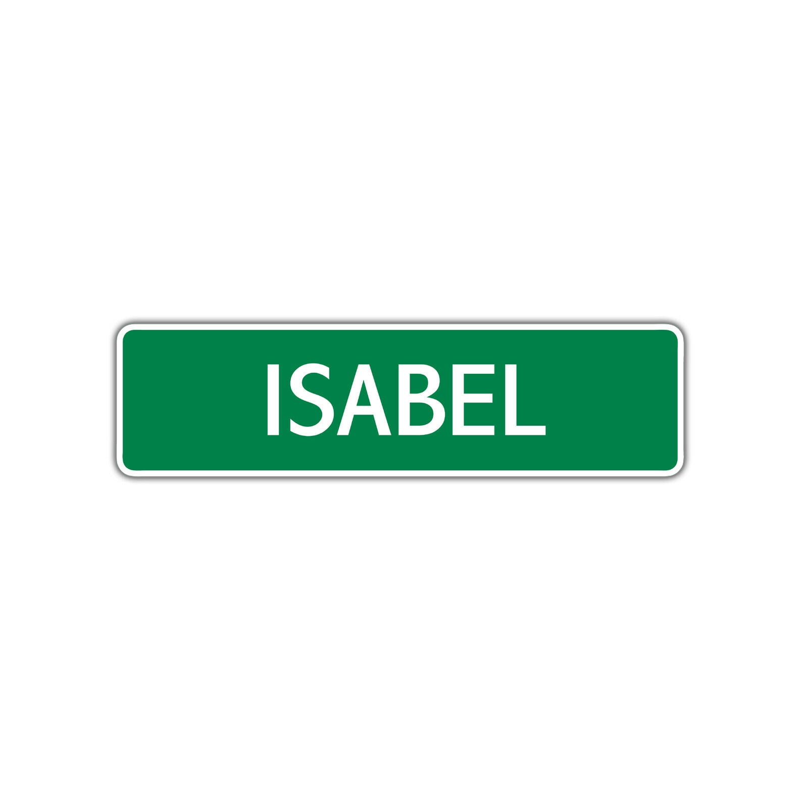 Isabel Girls Children Name Letter Printed Plaque Novelty Wall ...