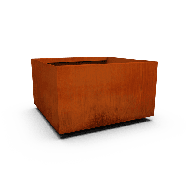 PLANTERCRAFT Corten Steel metal planter box, Square & Cube sizes ...