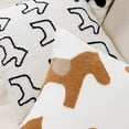 45x45CM Nordic Simple Throw Pillow Cover Embroidered Plush Cute Animal ...